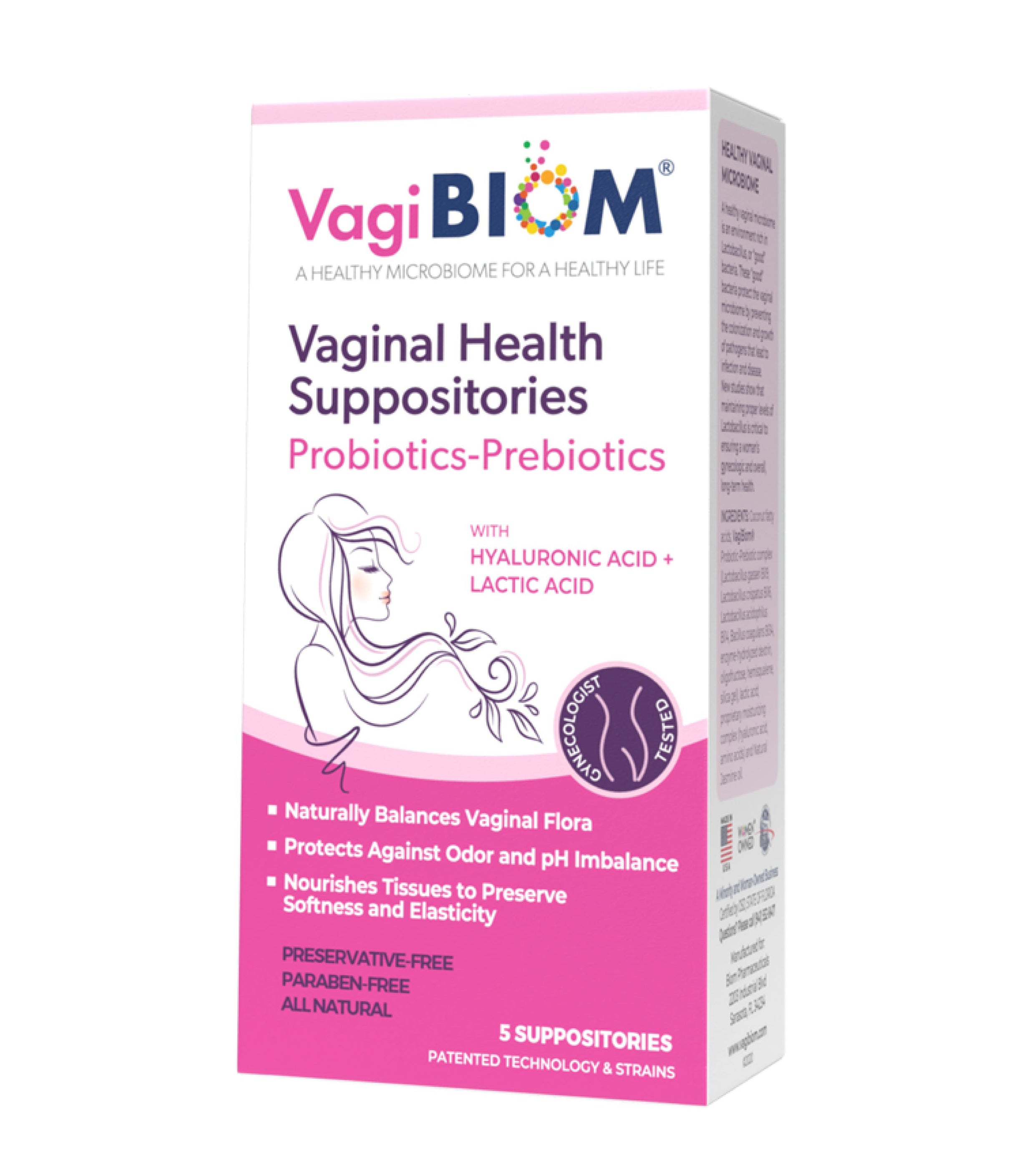 Vaginal Probiotic Suppository - Natural Yeast Relief