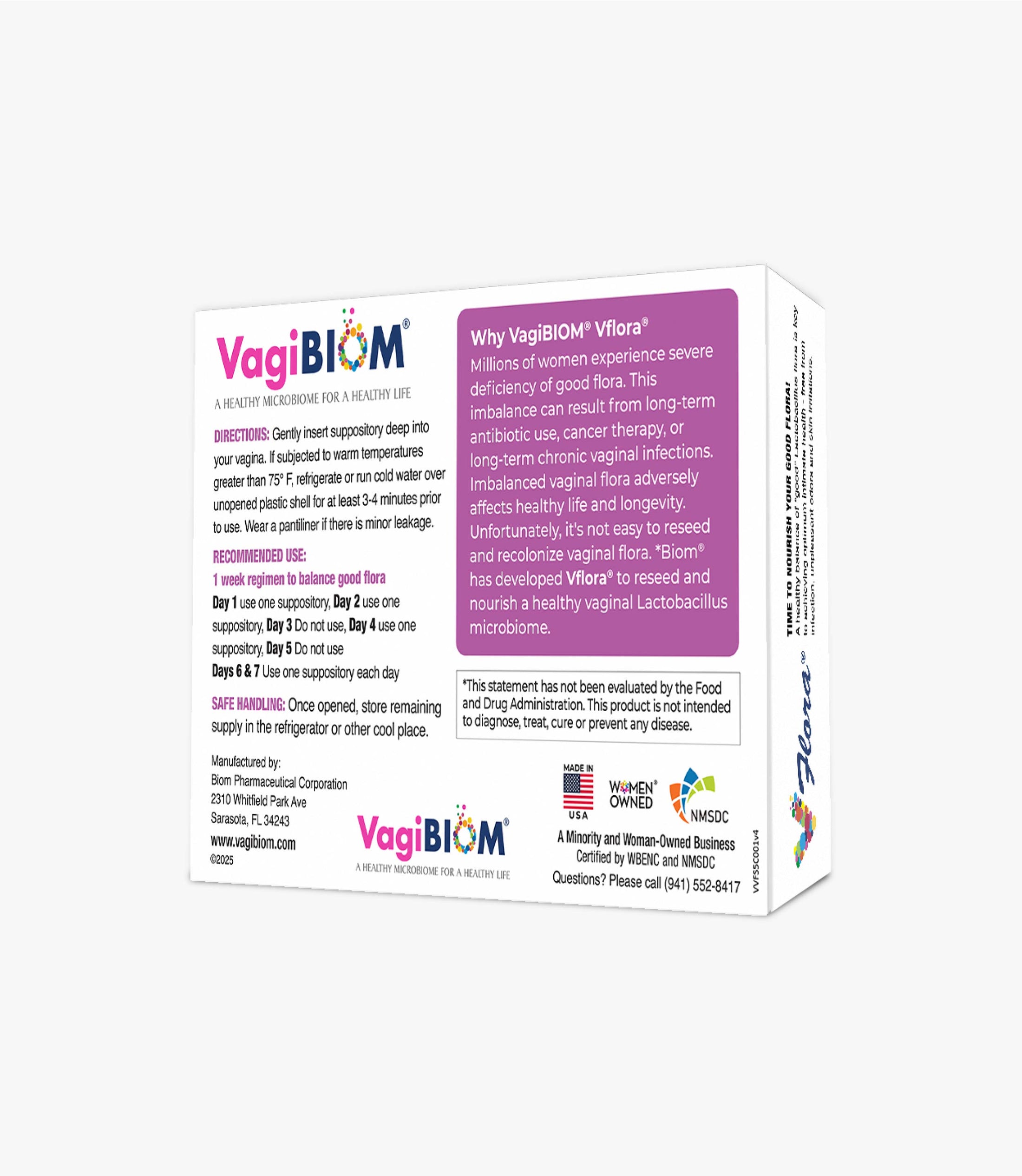 VFlora Probiotic for Feminine Health - VagiBiom