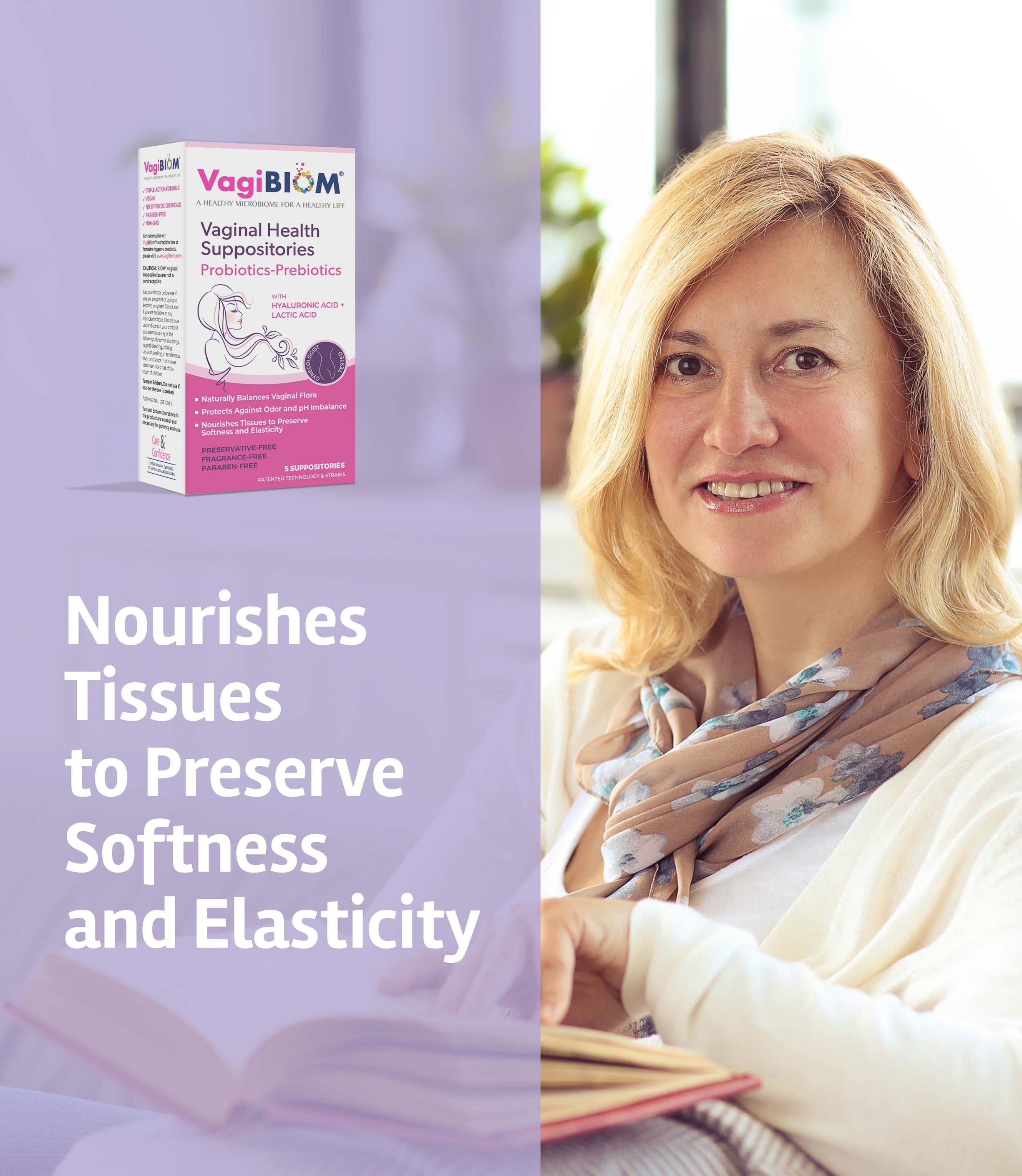 Vaginal Probiotic Suppository – Fragrance-Free – Vagibiom