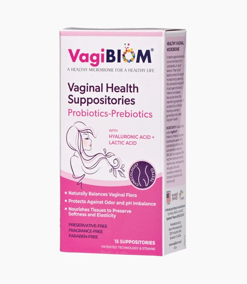 Vaginal Probiotic Suppository – Fragrance-Free – Vagibiom